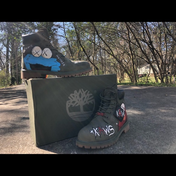 Timberland | Shoes | Custom Timberlands Kaws X Sesame Street | Poshmark